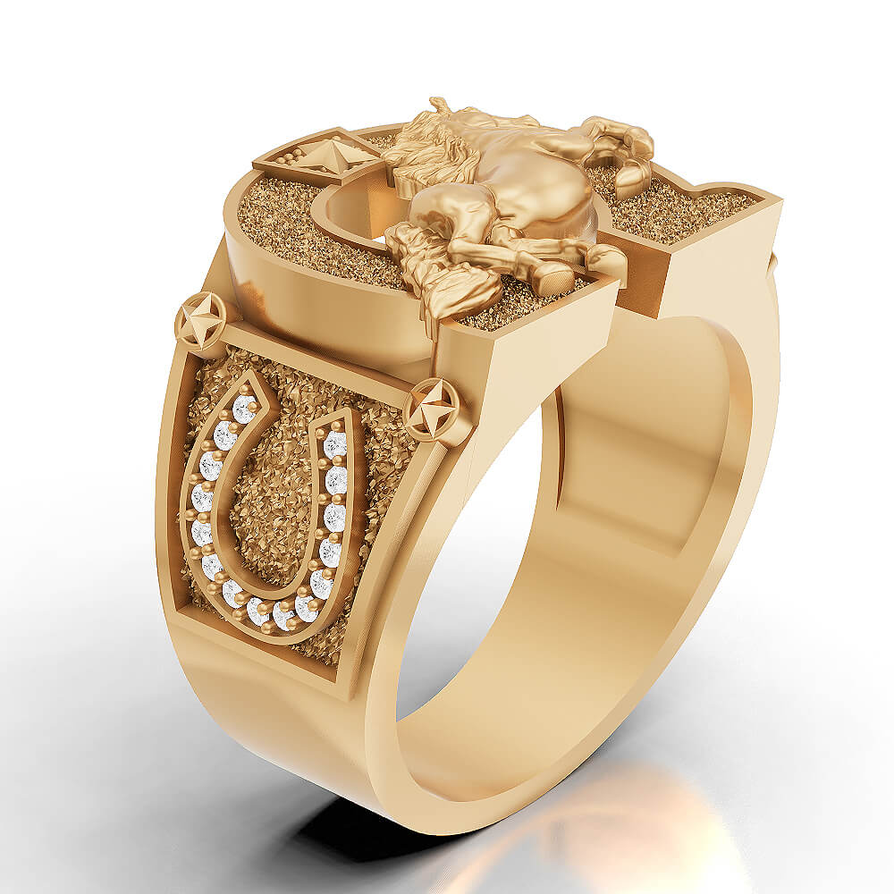 Horse Shoe Ring - 3D Model by ZaraHM