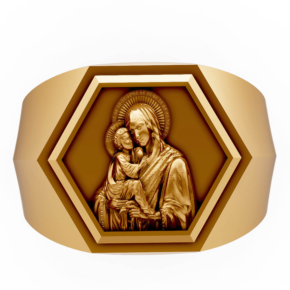 Holy Mary Ring - 3D Model by ZaraHM