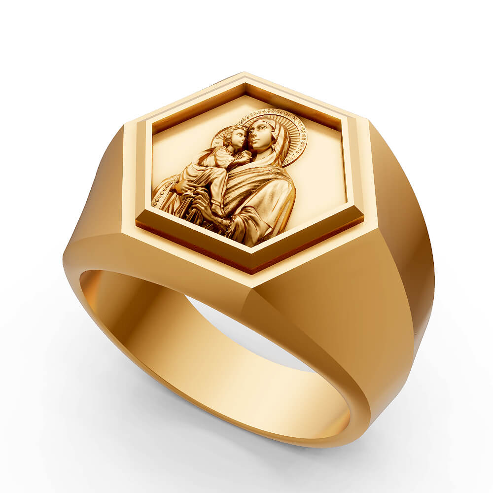 Holy Mary Ring - 3D Model by ZaraHM