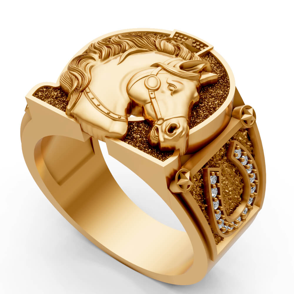 Horse Shoe Ring - 3D Model by ZaraHM