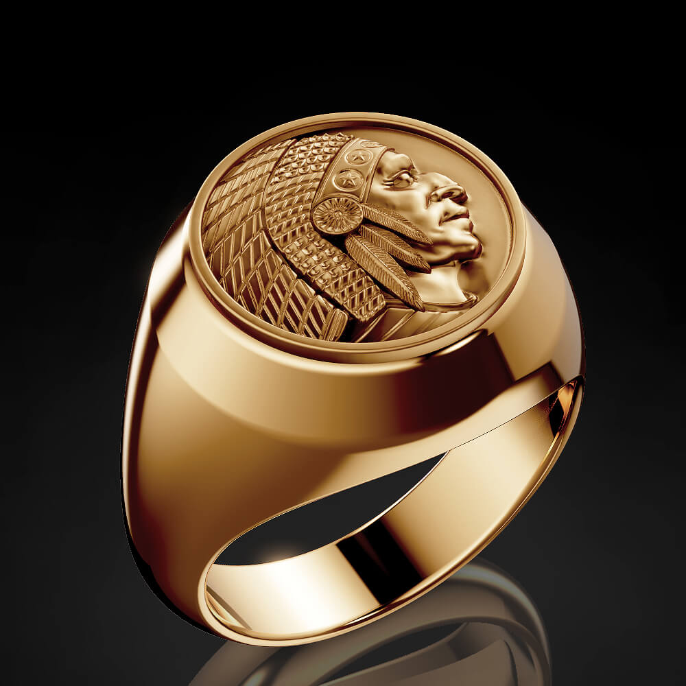 Indian Man Ring - 3D Model by ZaraHM