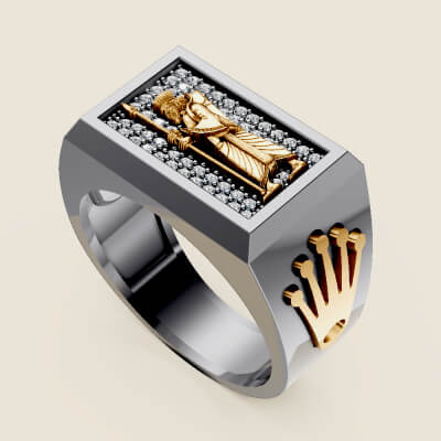 Iranian Soldier Ring - 3D Model by ZaraHM