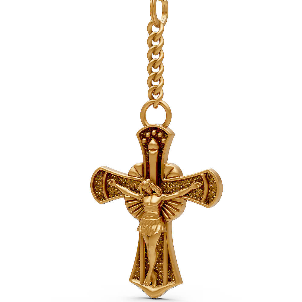 Jesus Christ Cross Key Holder - 3D Model by ZaraHM