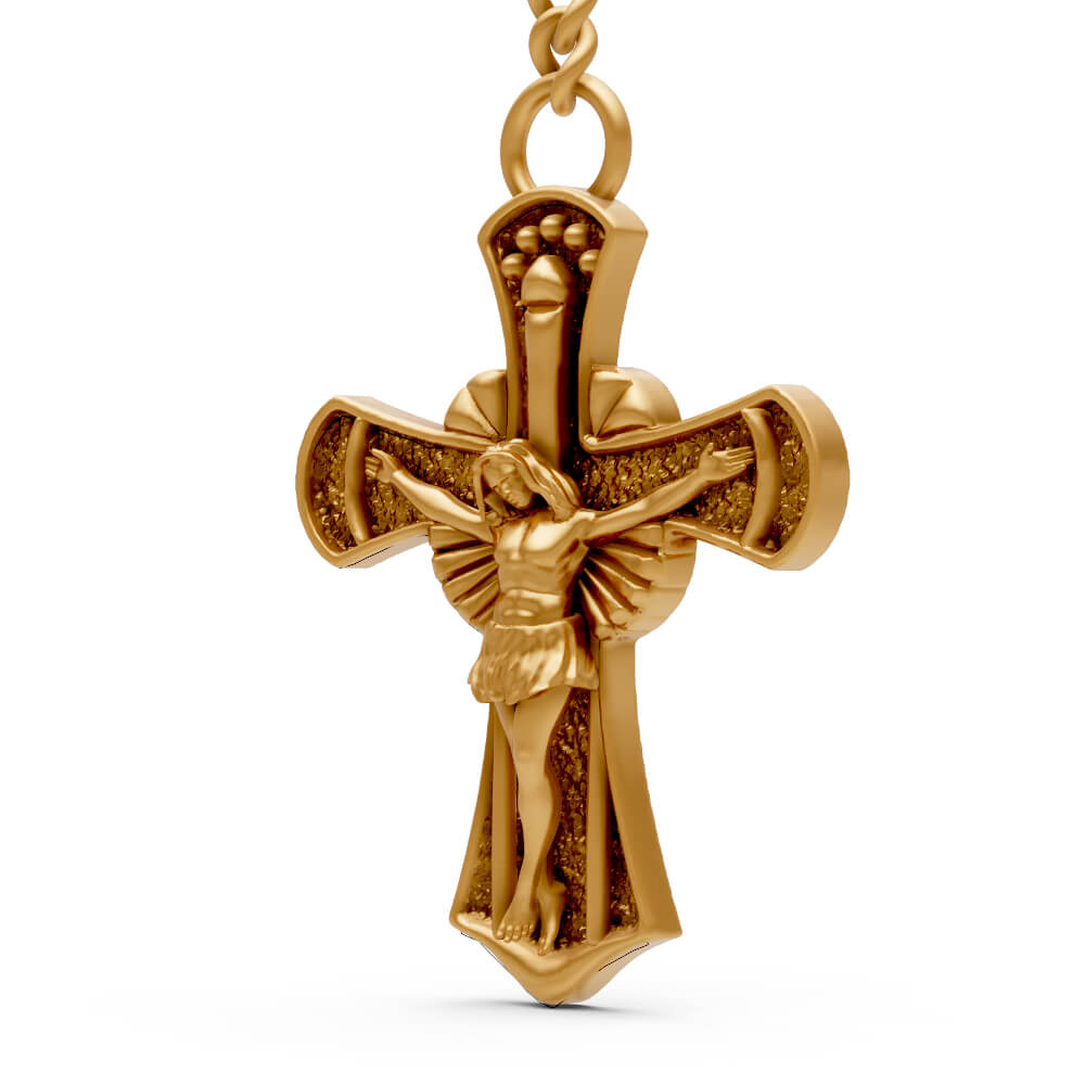 Jesus Christ Cross Key Holder - 3D Model by ZaraHM