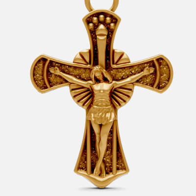 Jesus Christ Cross Key Holder - 3D Model by ZaraHM