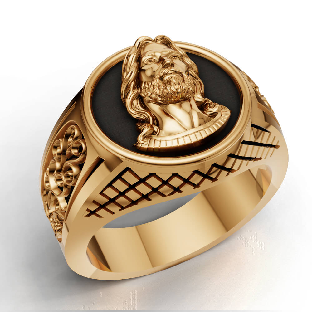 Jesus Christ Ring - 3D Model by ZaraHM