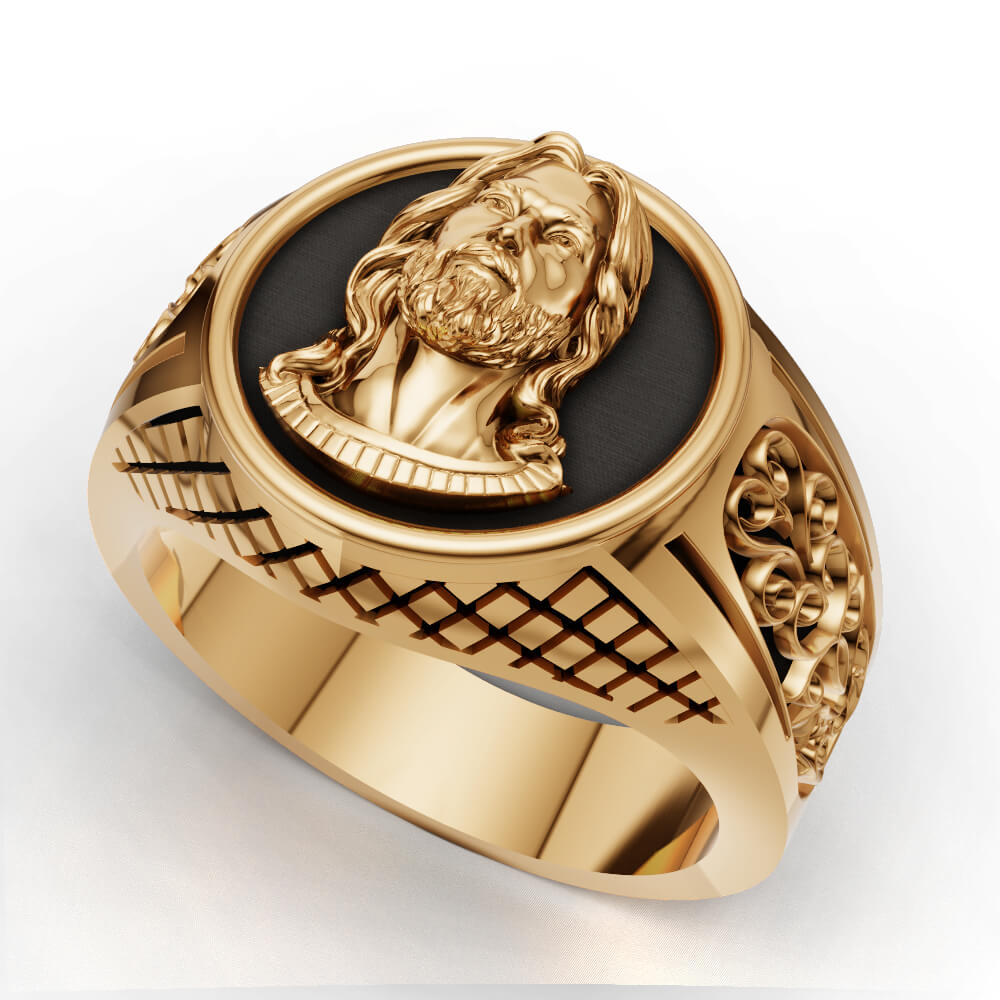 Jesus Christ Ring - 3D Model by ZaraHM