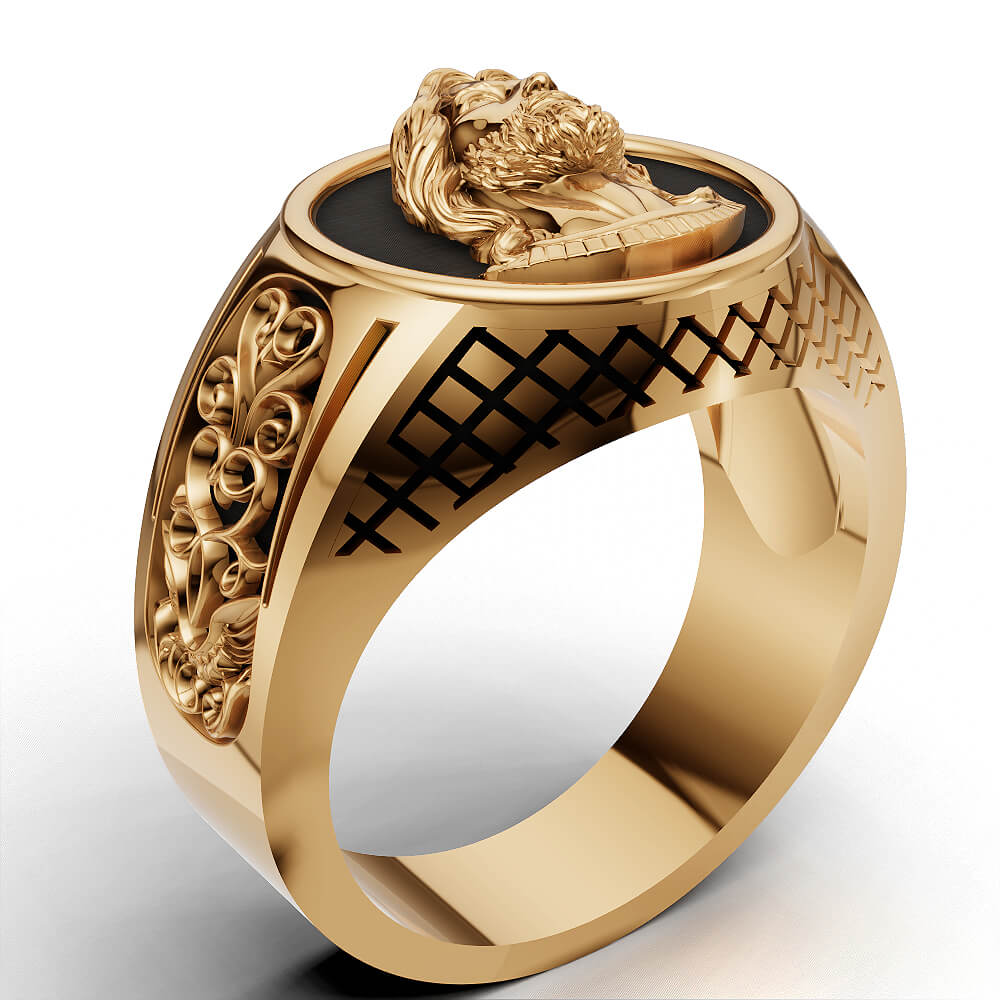 Jesus Christ Ring - 3D Model by ZaraHM