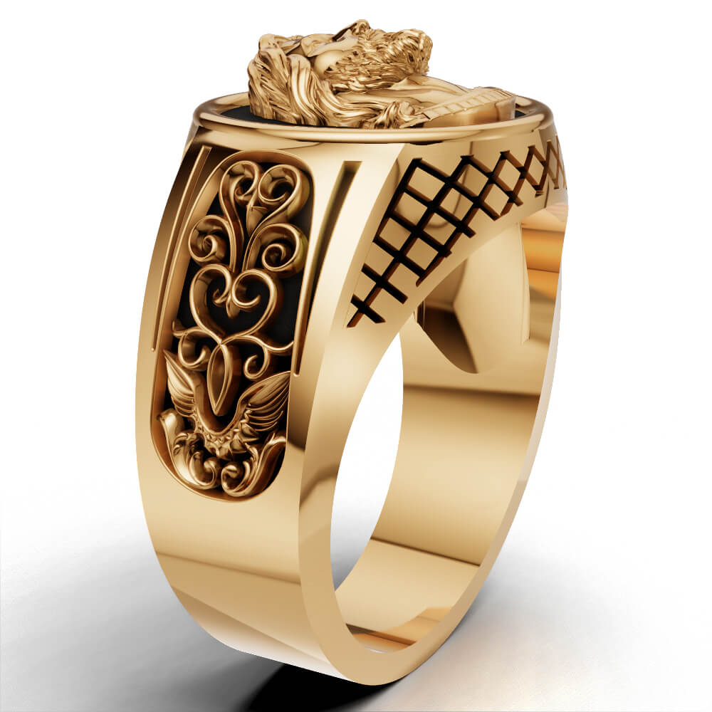 Jesus Christ Ring - 3D Model by ZaraHM