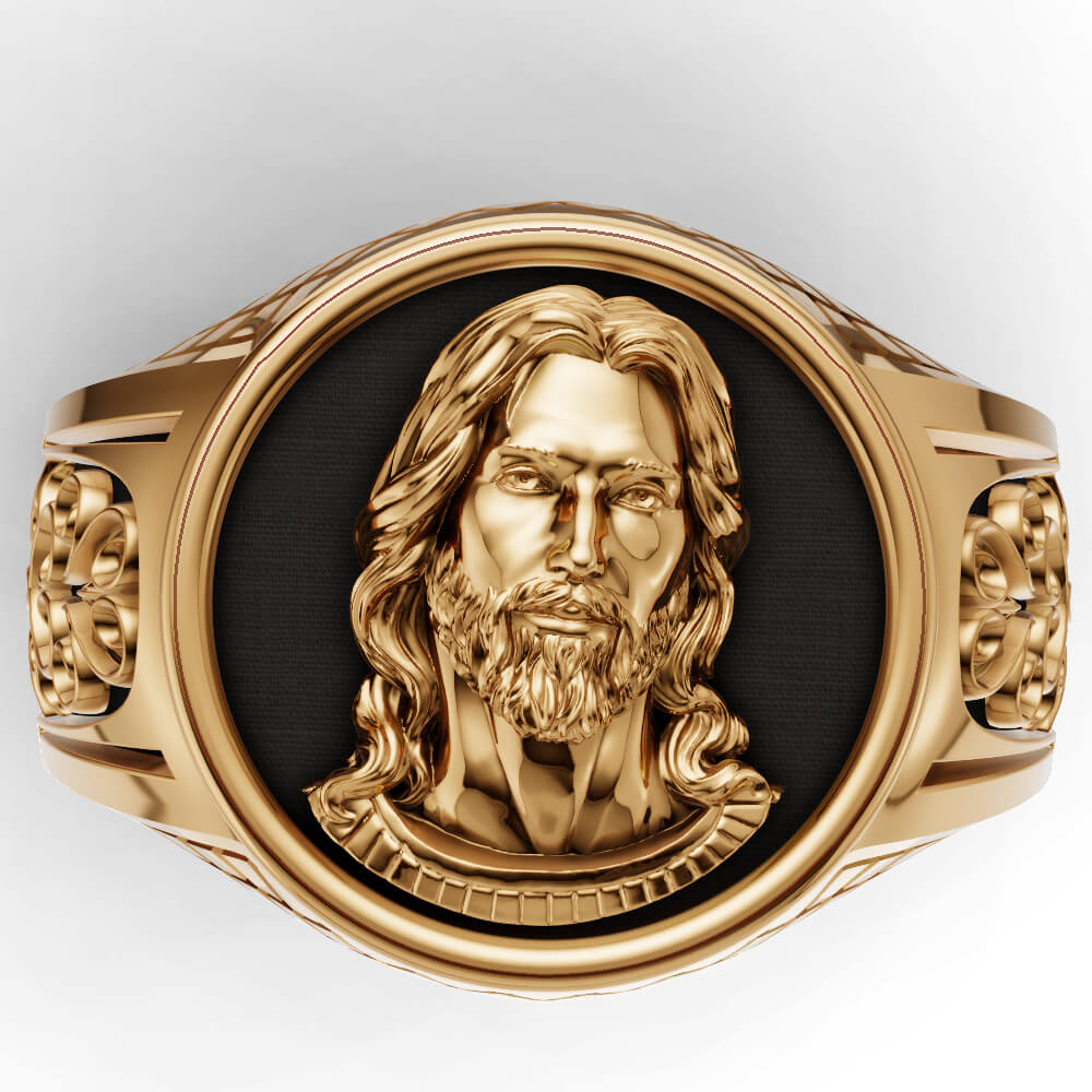 Jesus Christ Ring - 3D Model by ZaraHM
