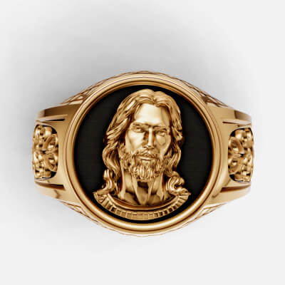 Jesus Christ Ring - 3D Model by ZaraHM