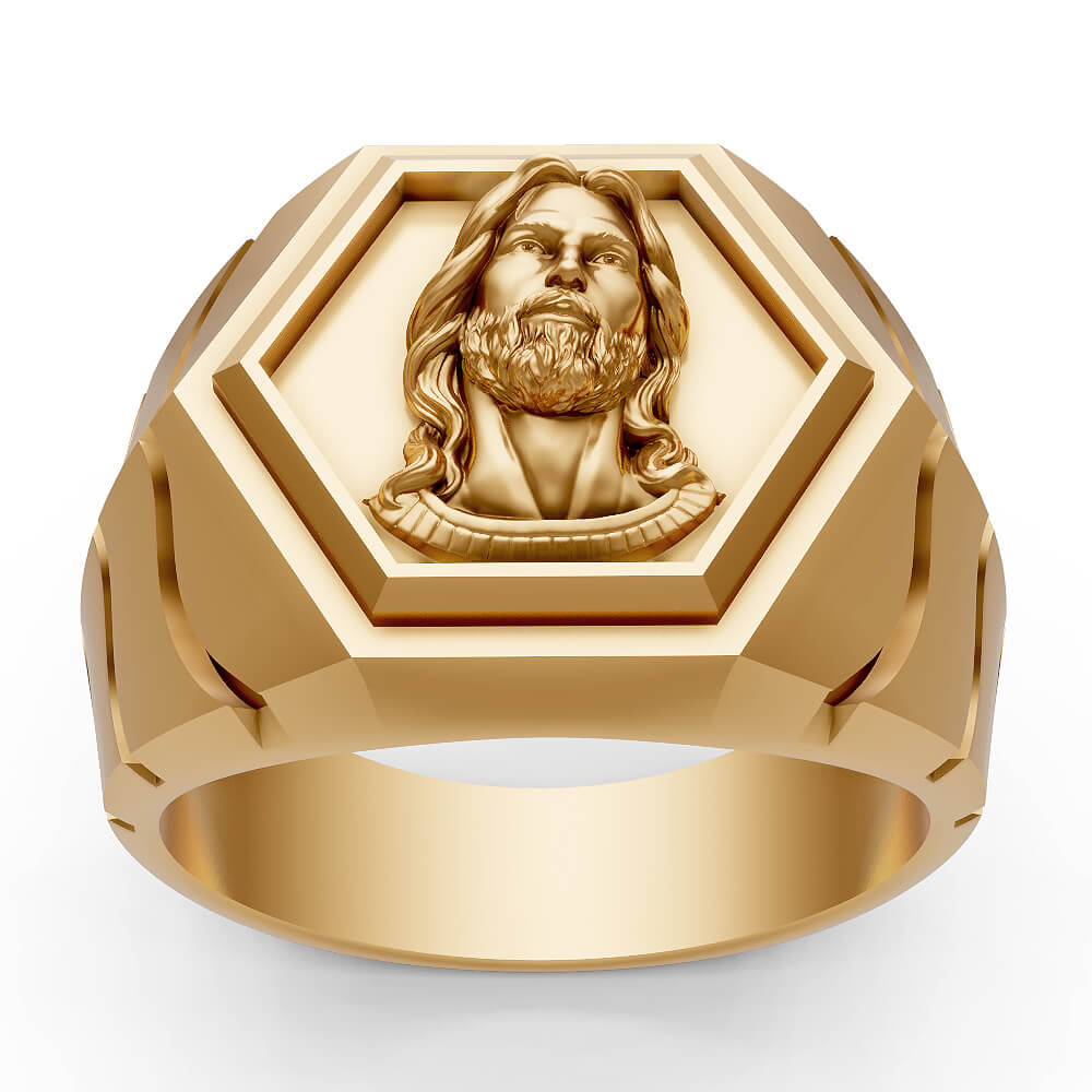 Jesus Christ Ring - 3D Model by ZaraHM