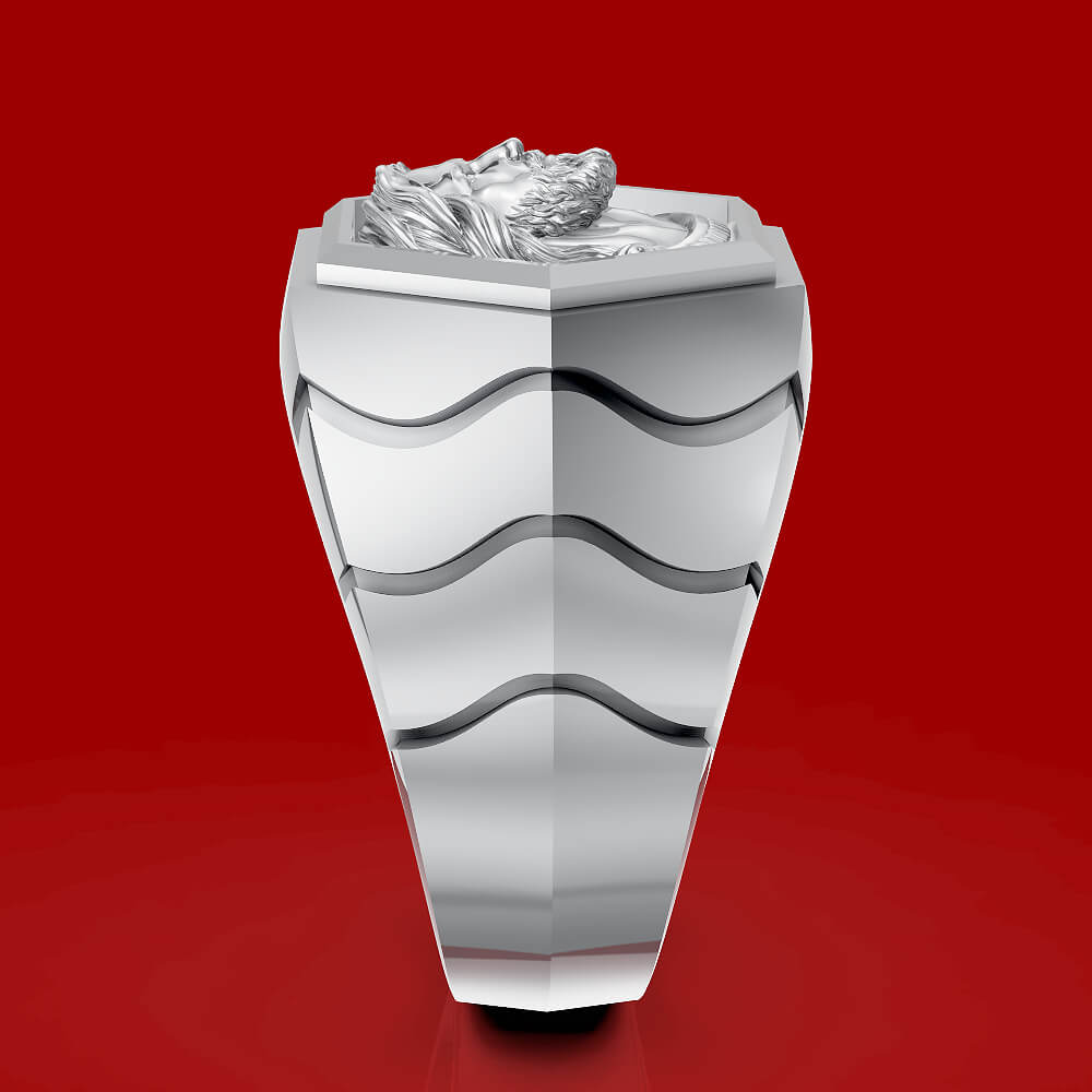 Jesus Christ Ring - 3D Model by ZaraHM