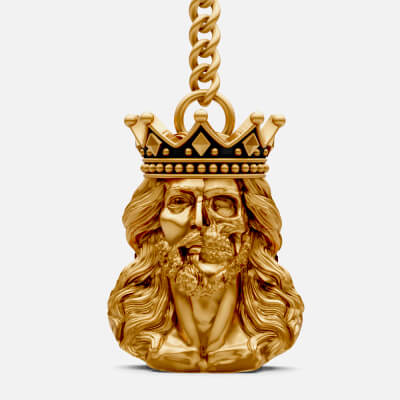 Jesus Christ Skull Key Holder - 3D Model by ZaraHM