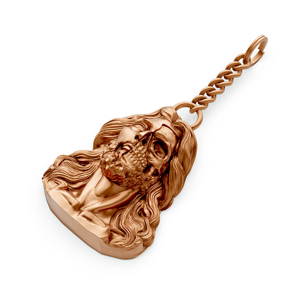 Jesus Christ Skull Key Holder - Free 3D Model by ZaraHM