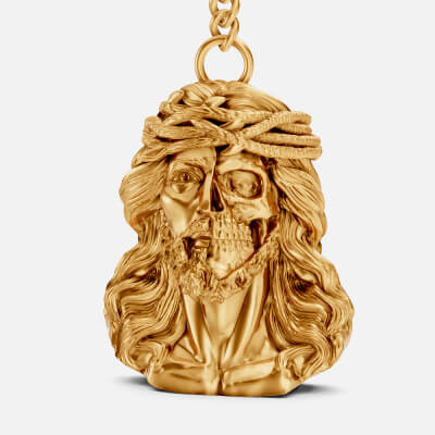 Jesus Christ Skull Key Holder - 3D Model by ZaraHM