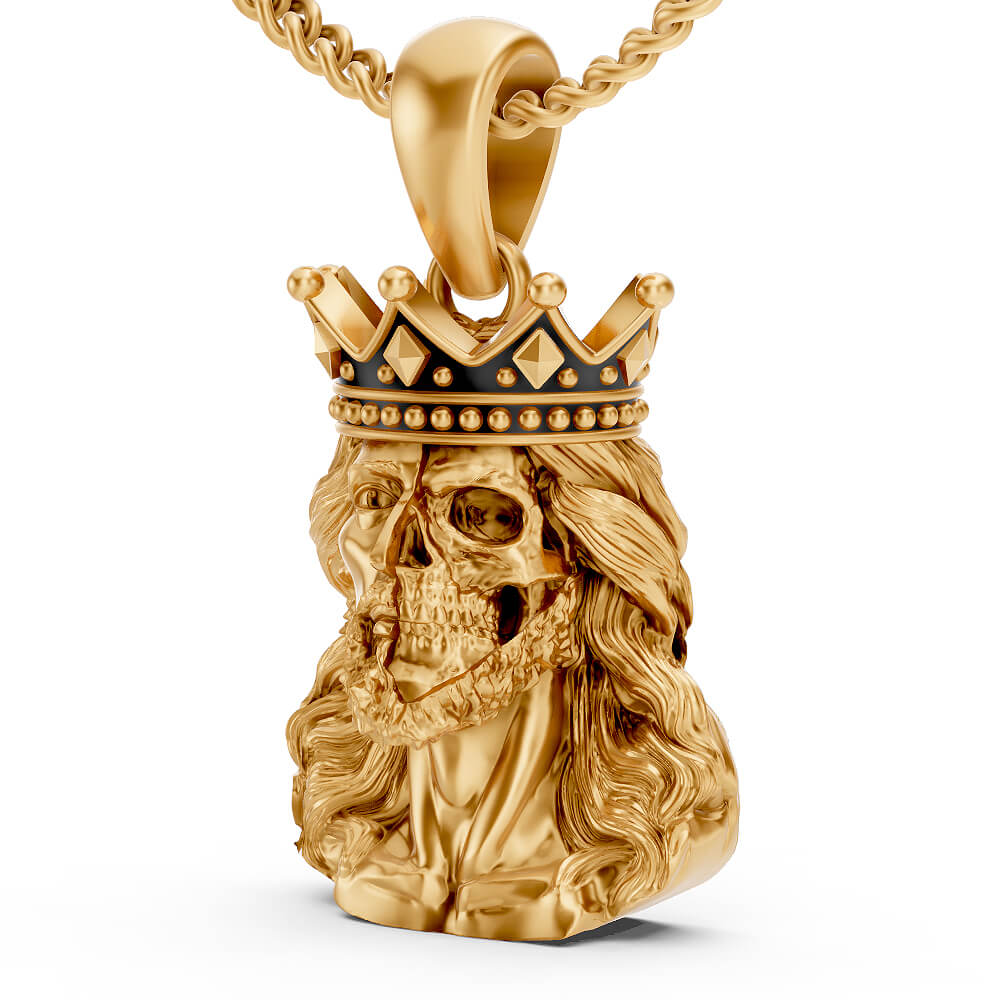 Jesus Skull King Christ Pendant - 3D Model by ZaraHM