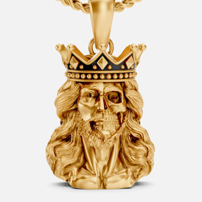 Jesus Skull King Christ Pendant - 3D Model by ZaraHM