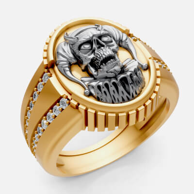 Joker Skull Ring - 3D Model by ZaraHM