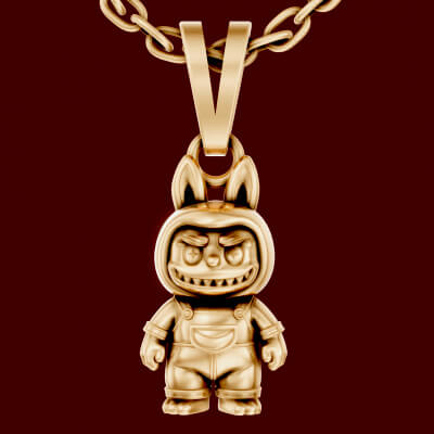 Labubu Pendant - 3D Model by ZaraHM