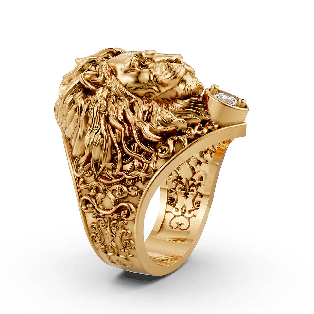 Lion Man Ring - 3D Model by ZaraHM
