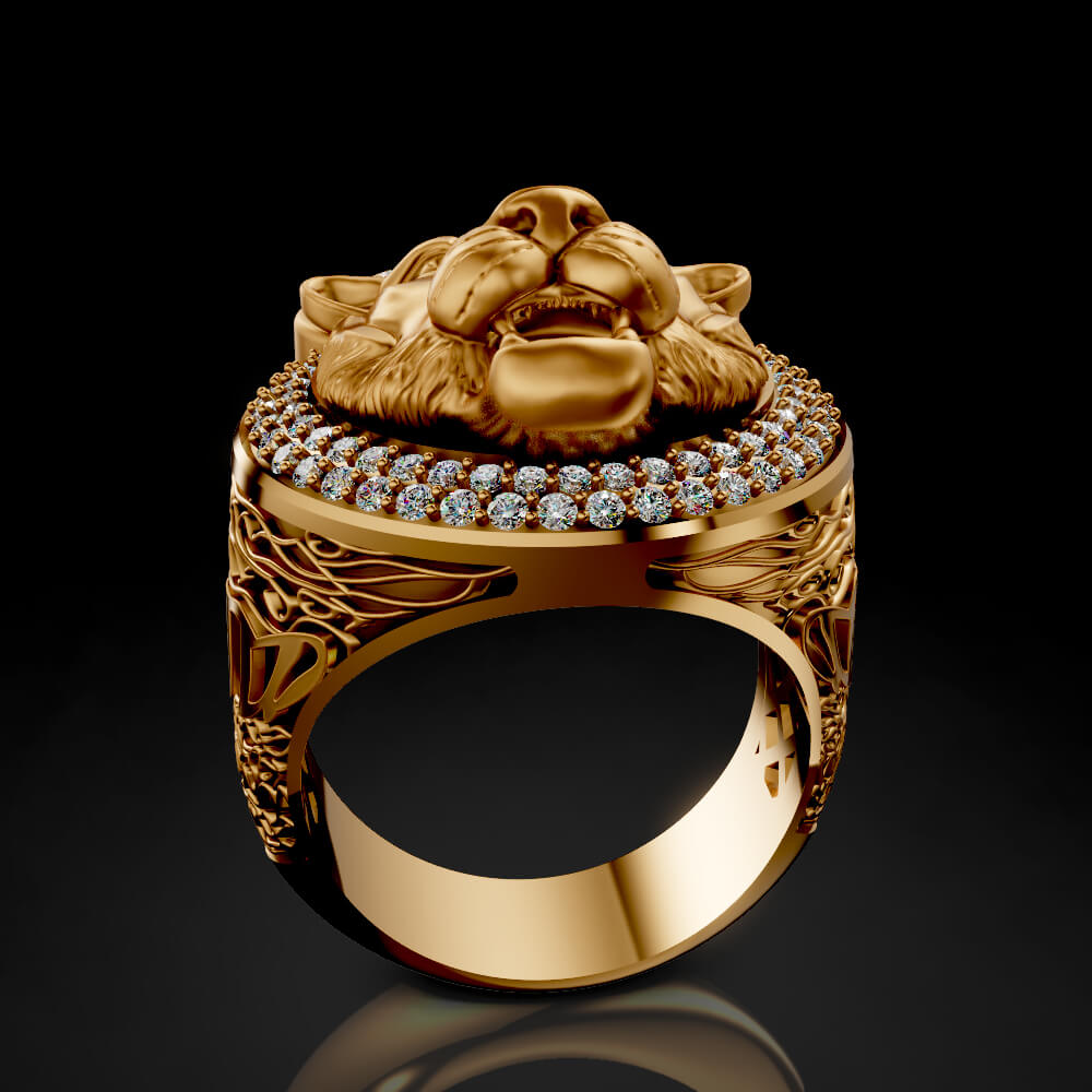 Lion Man Ring - 3D Model by ZaraHM