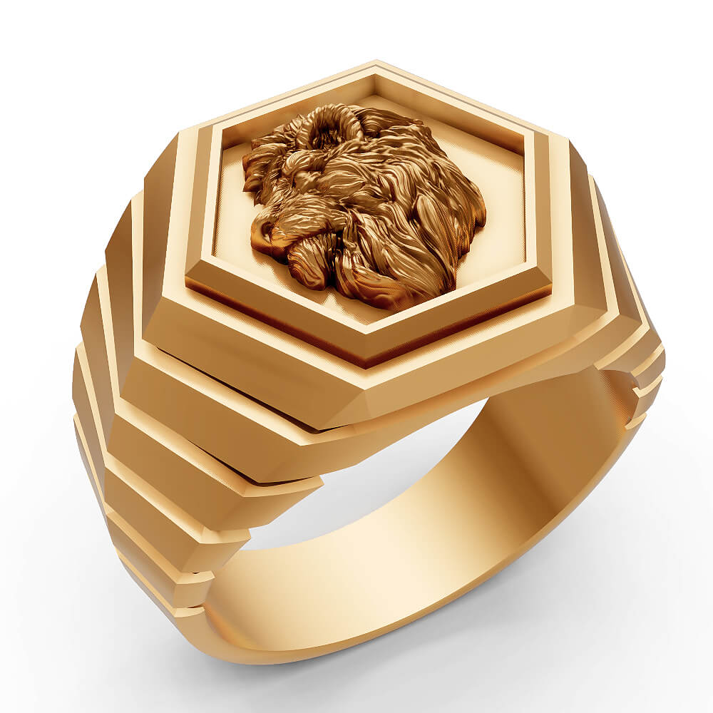 Lion Man Ring - 3D Model by ZaraHM