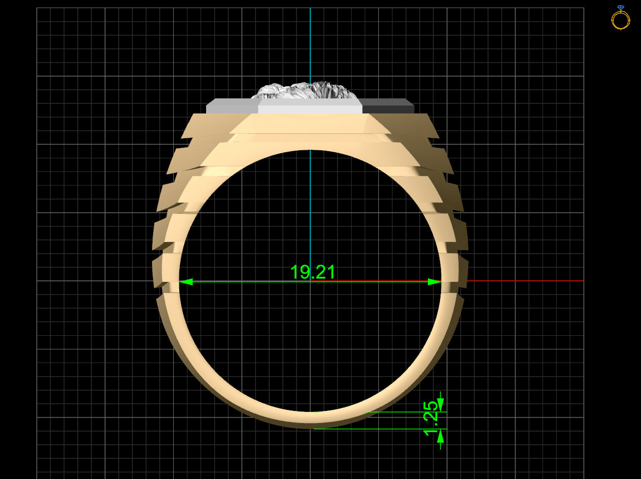 Lion Man Ring - 3D Model by ZaraHM