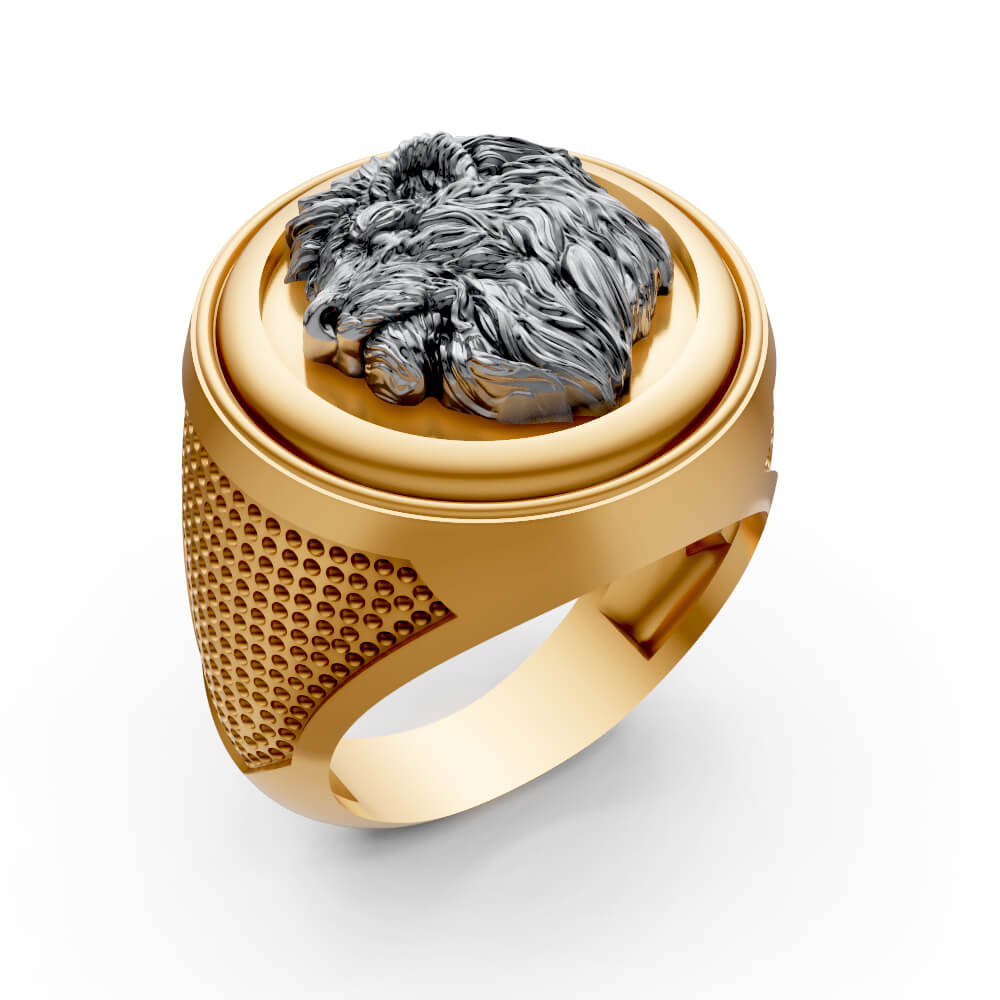 Lux Man Lion Ring - 3D Model by ZaraHM