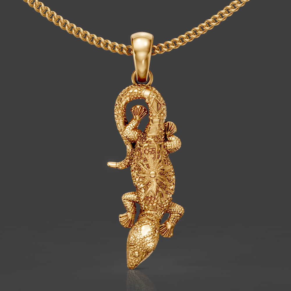 Lizard Pendant - 3D Model by ZaraHM
