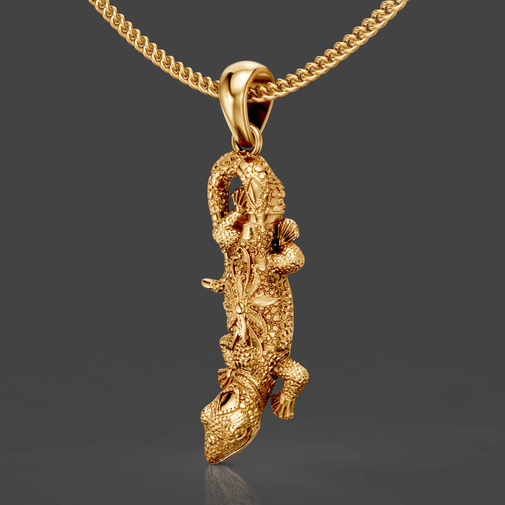 Lizard Pendant - 3D Model by ZaraHM