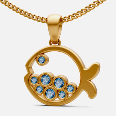 Lux Fish Pendant - 3D Model by ZaraHM