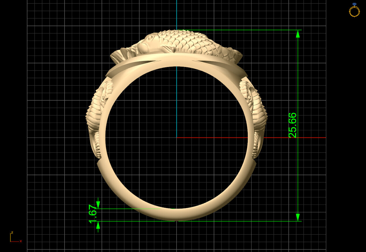 Lux Fish Ring - 3D Model by ZaraHM