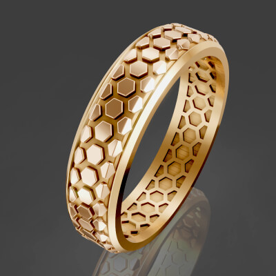 Lux Hive Ring - 3D Model by ZaraHM