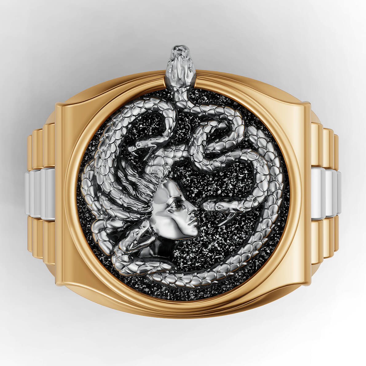 Snake Medusa Ring - 3D Model by ZaraHM