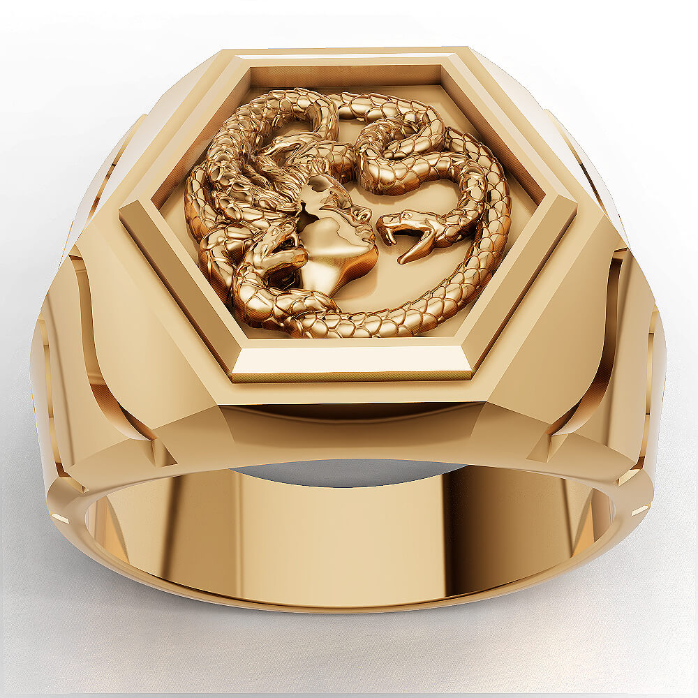 Lux Medusa Ring - 3D Model by ZaraHM