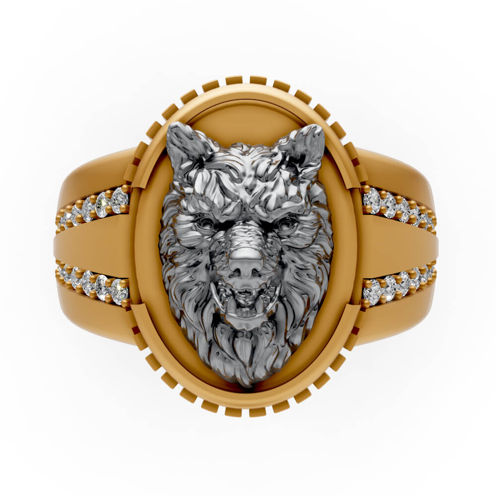 Lux Wolf Man Ring - 3D Model by ZaraHM