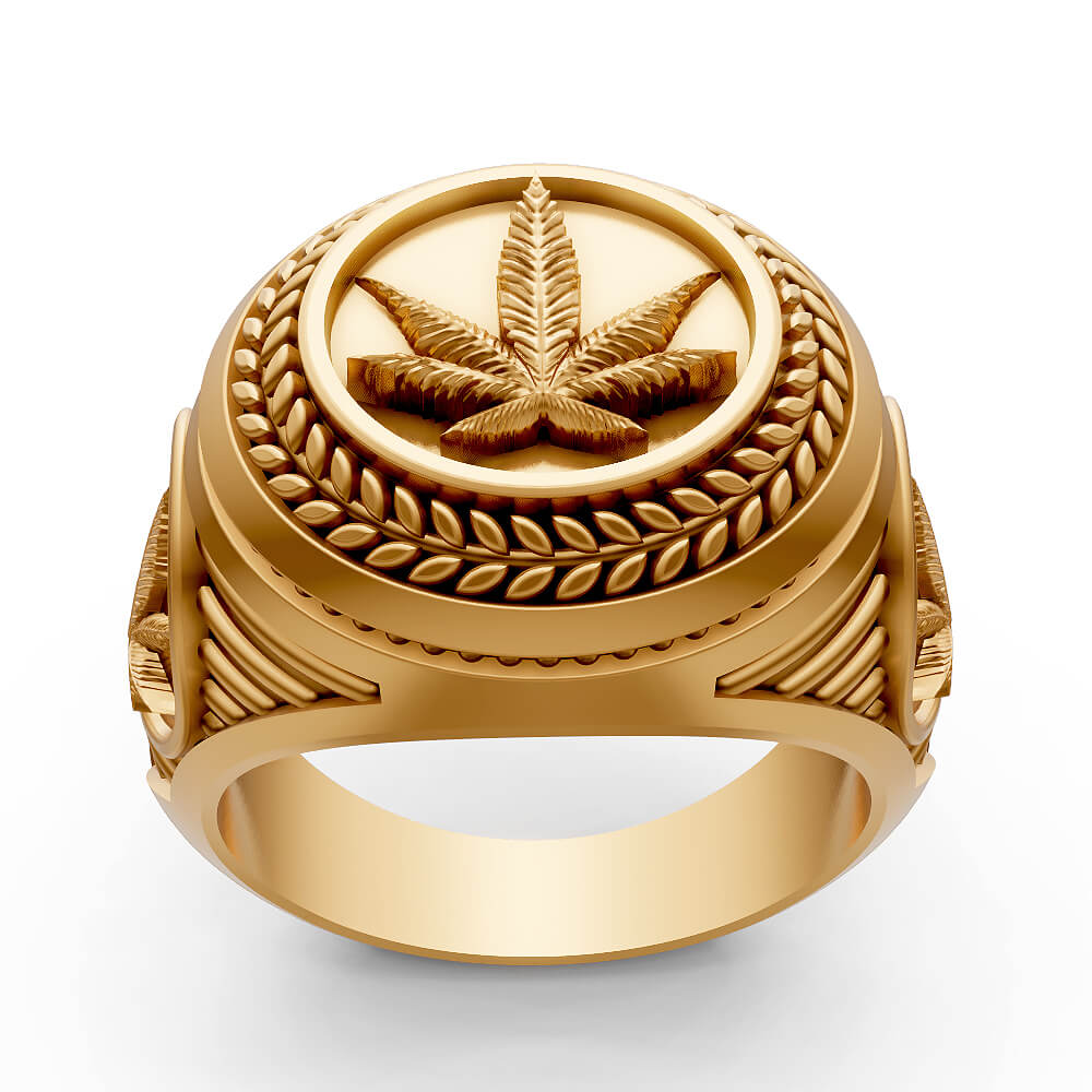 Marijuana Ring - 3D Model by ZaraHM