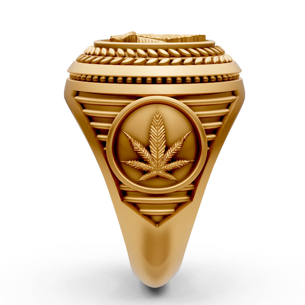 Marijuana Ring - 3D Model by ZaraHM