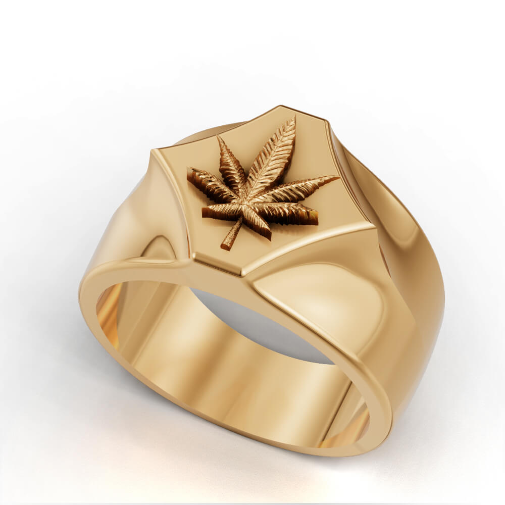 Marijuana Ring - 3D Model by ZaraHM