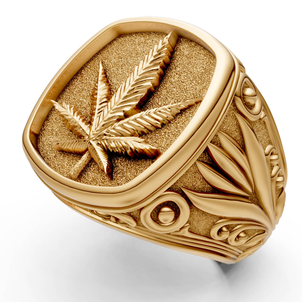 Marijuana Ring - 3D Model by ZaraHM