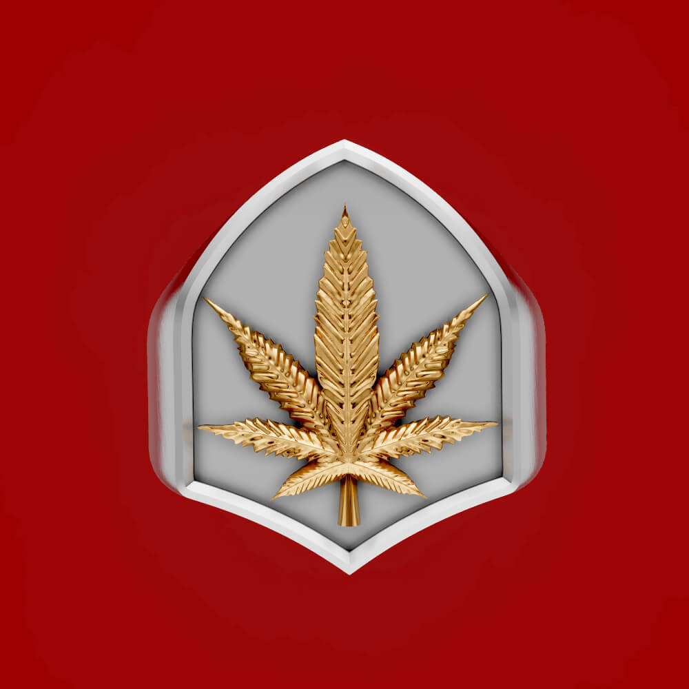 Marijuana Ring - 3D Model by ZaraHM