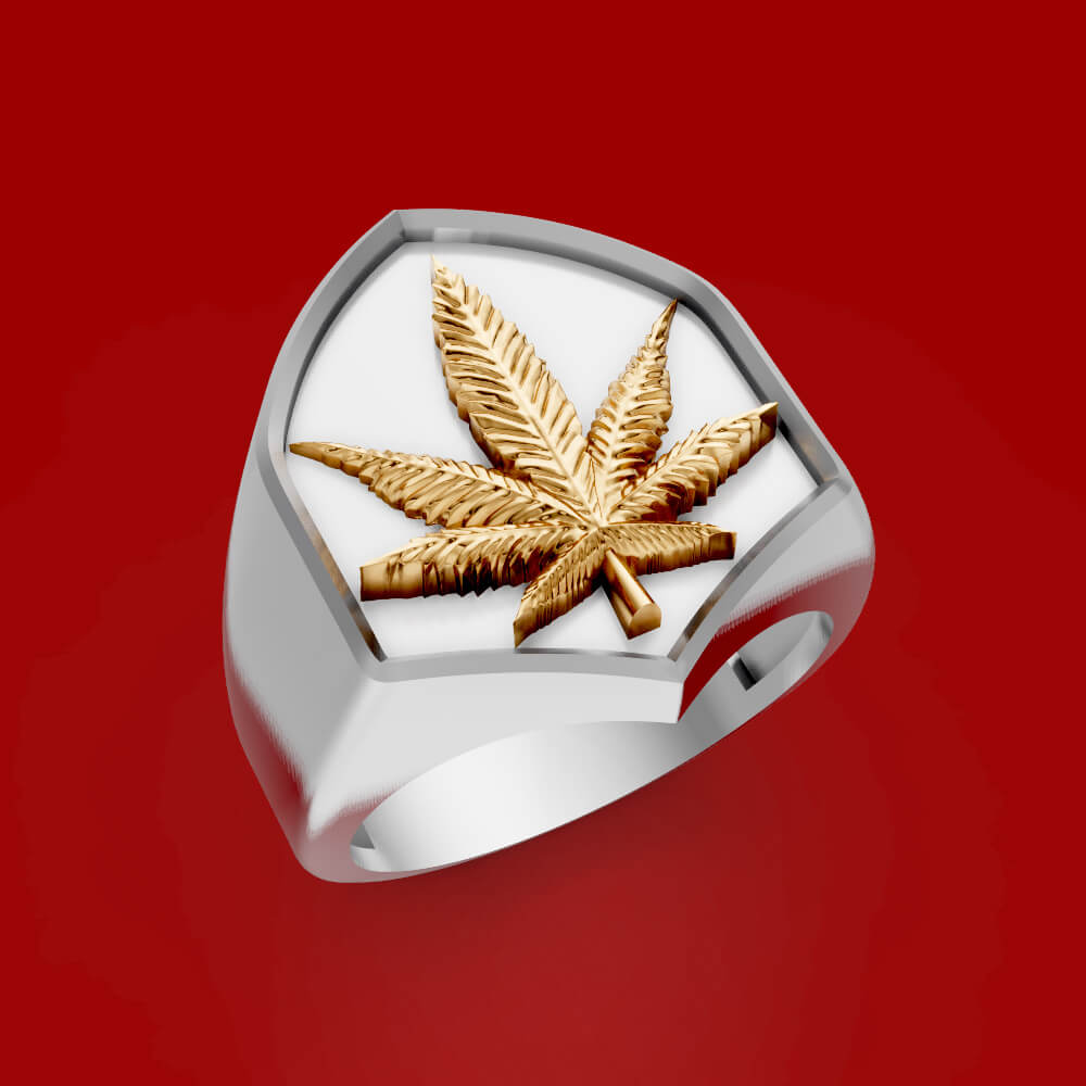 Marijuana Ring - 3D Model by ZaraHM