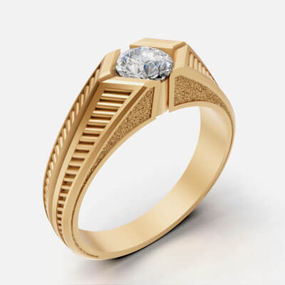 Men Lux Ring - 3D Model by ZaraHM