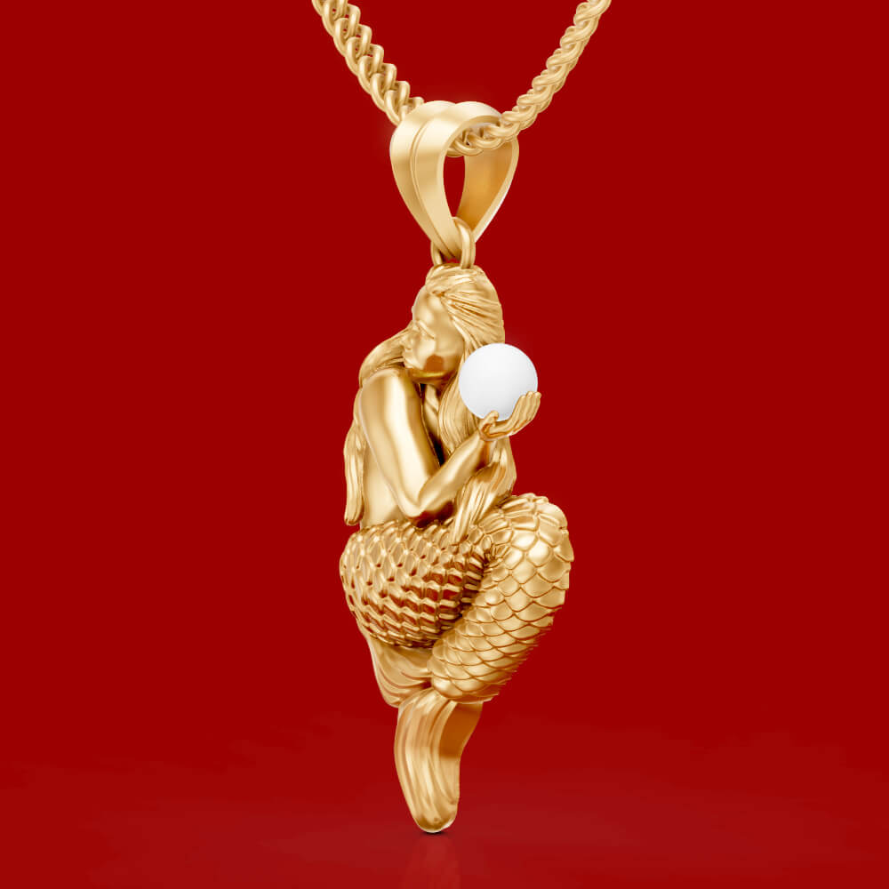 Mermaid Pearl Pendant - 3D Model by ZaraHM