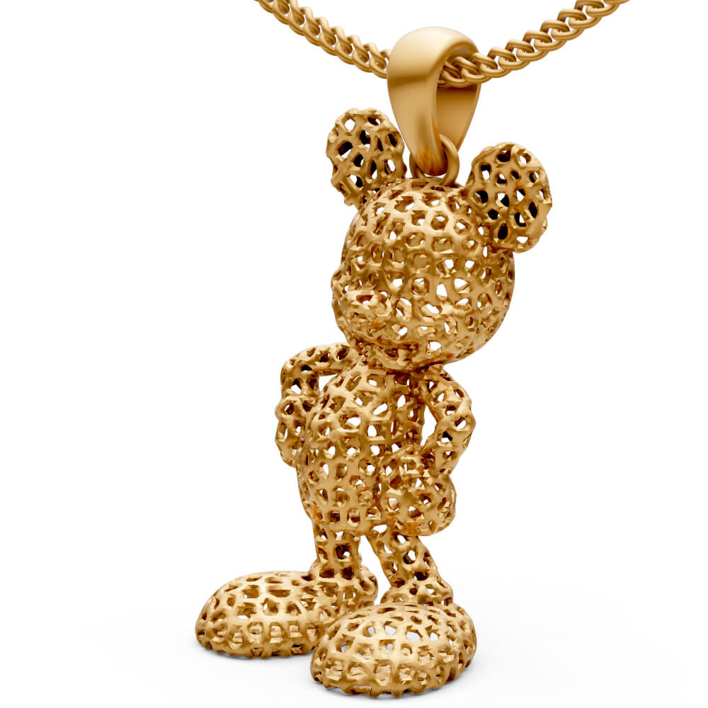 Mickey Mouse Pendant - 3D Model by ZaraHM