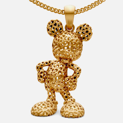 Rose Pendant - 3D Model by ZaraHM