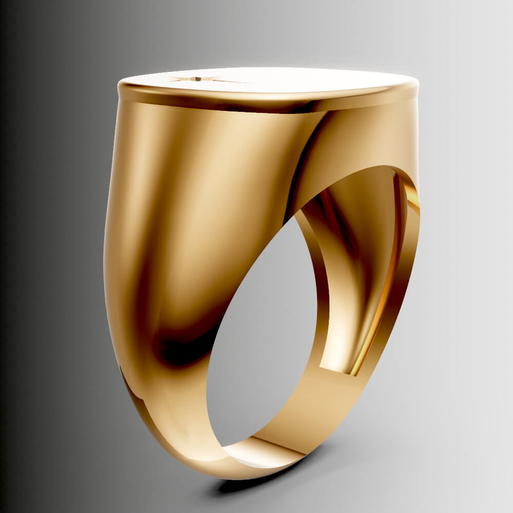 North Star Ring - 3D Model by ZaraHM