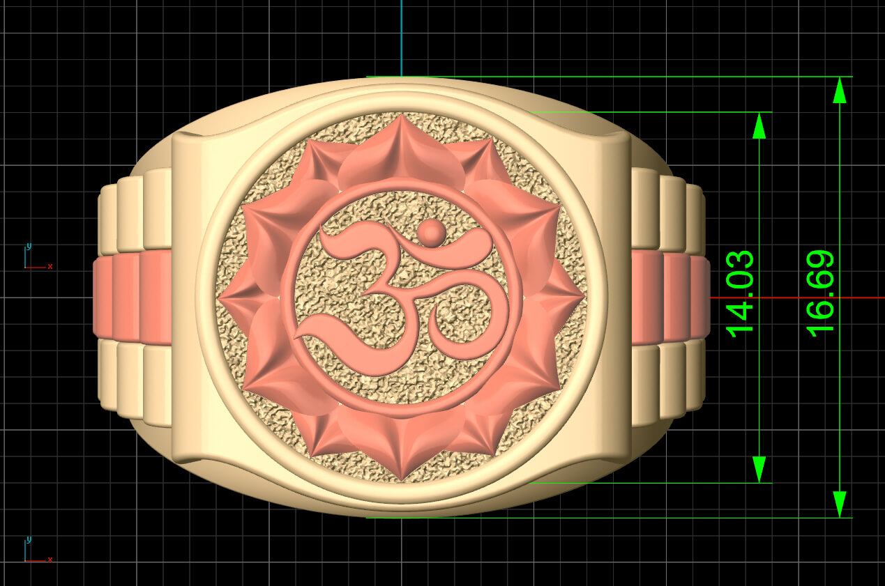 Ohm Man Ring - 3D Model by ZaraHM