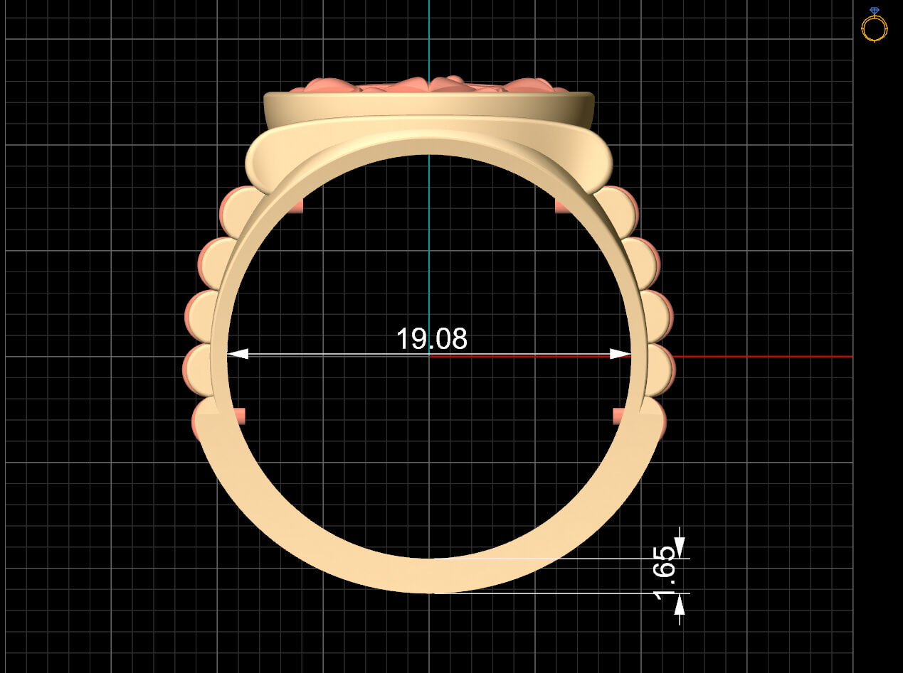 Ohm Man Ring - 3D Model by ZaraHM